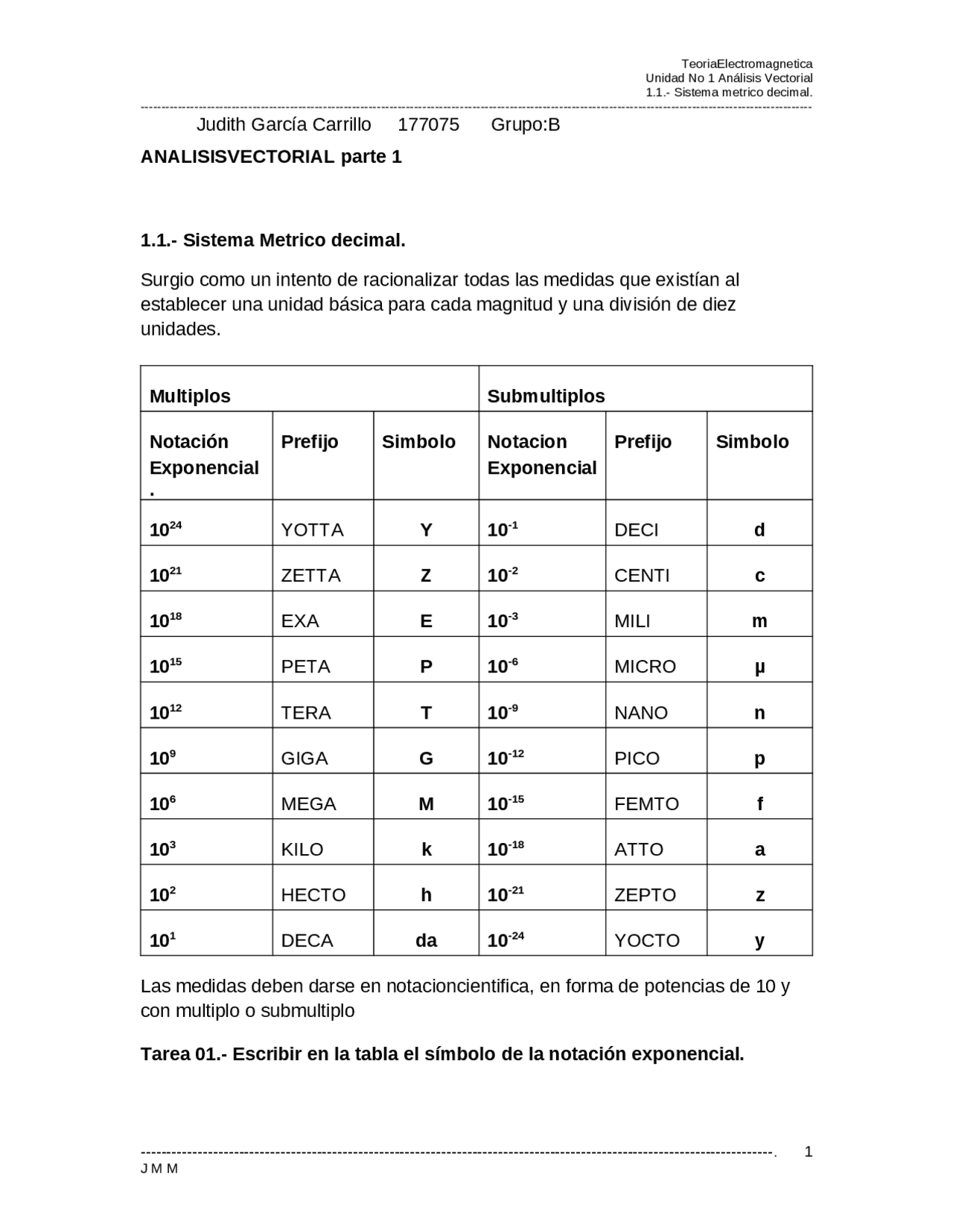 Sistema Metrico Decimal Apuntes De Análisis Matemático Docsity