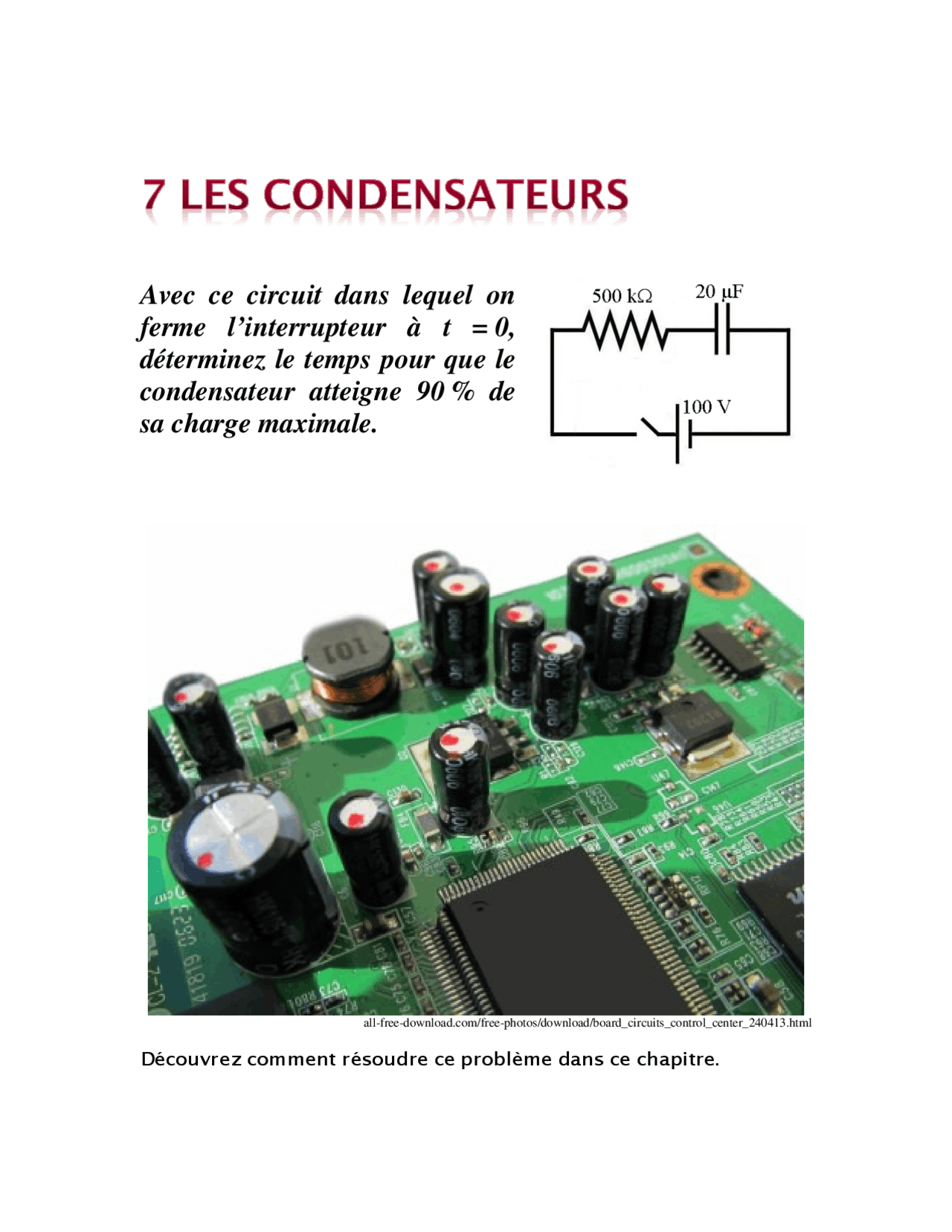 Condensateur Cours 06 Docsity