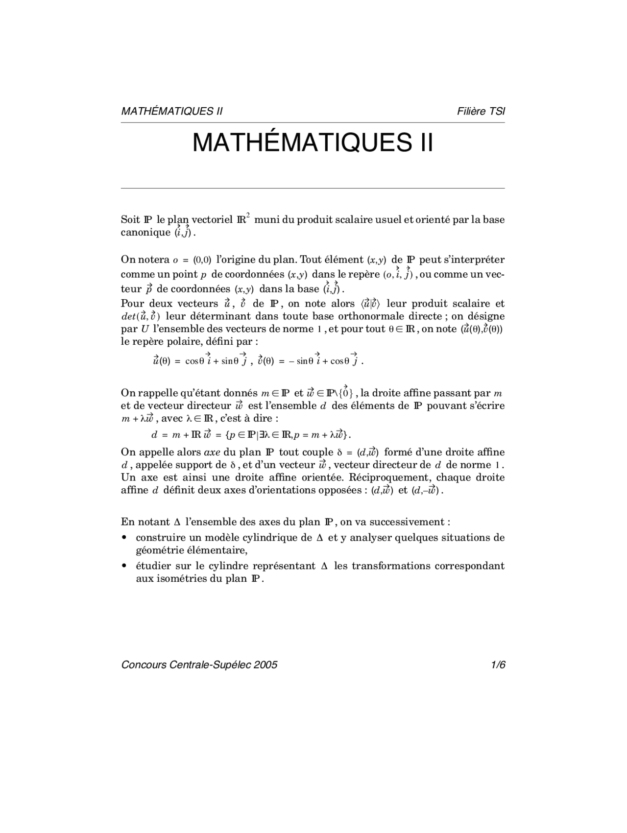 Mathématiques Ii Docsity