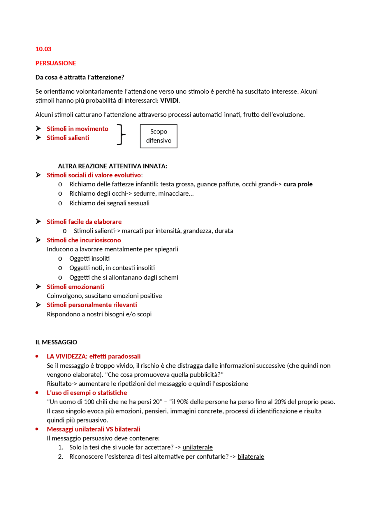 Appunti Lezione Psicologia Della Comunicazione Docsity