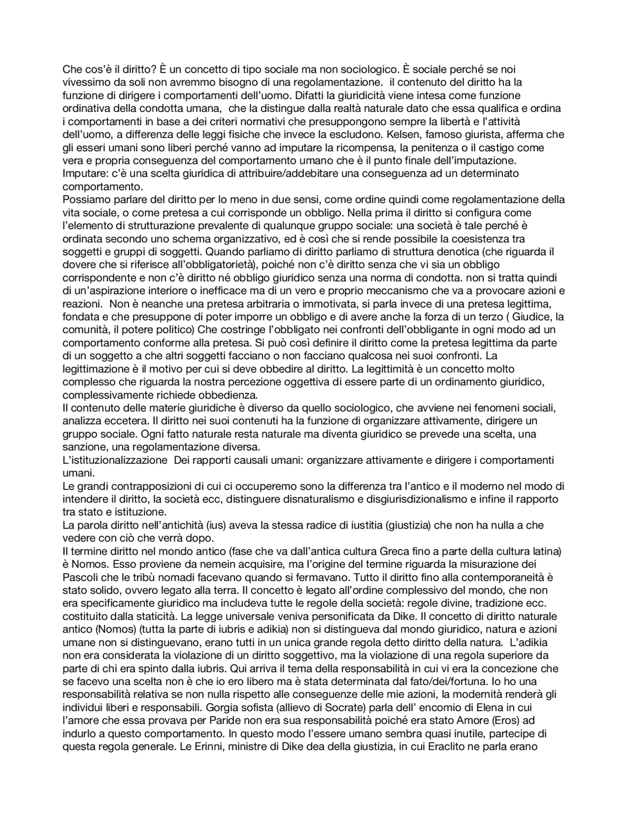 Un Lessico Giuridico Appunti Di Diritto Docsity
