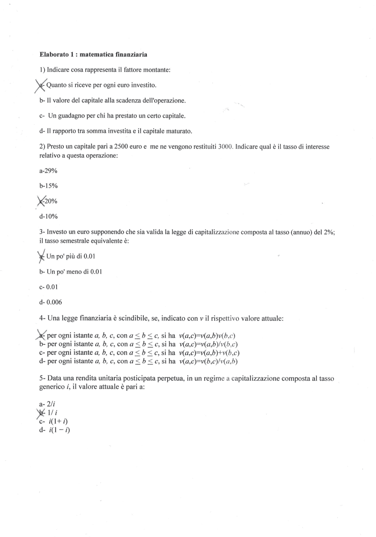 Economia ed Estimo - Elaborato 1 - Docsity