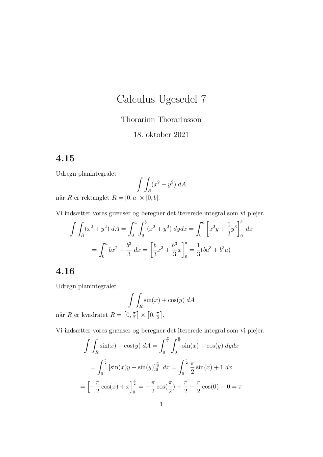 Calculus beta work assignment | Exercises Calculus | Docsity