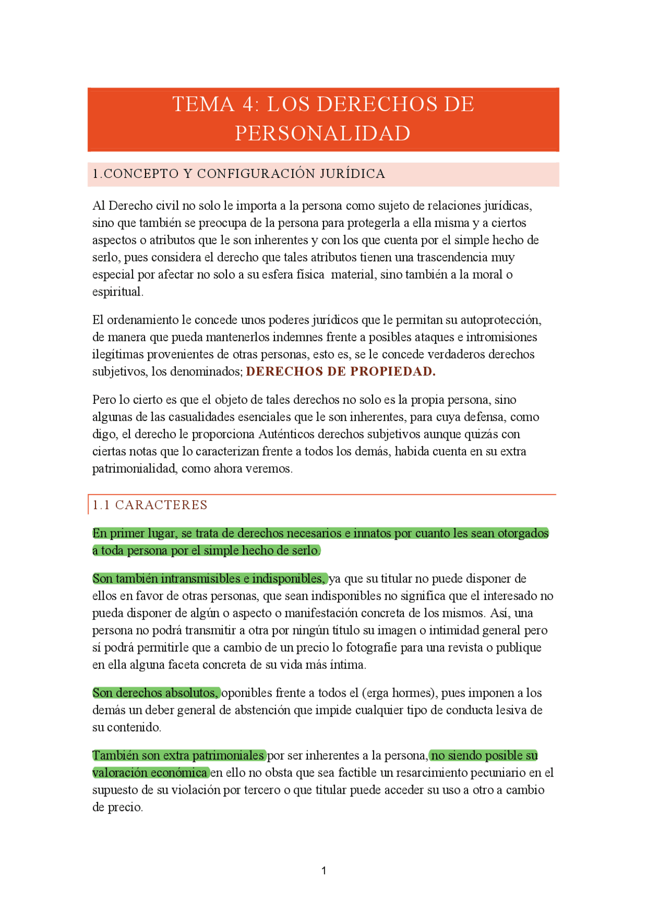 Tema 4 Derecho Civil Completo Docsity