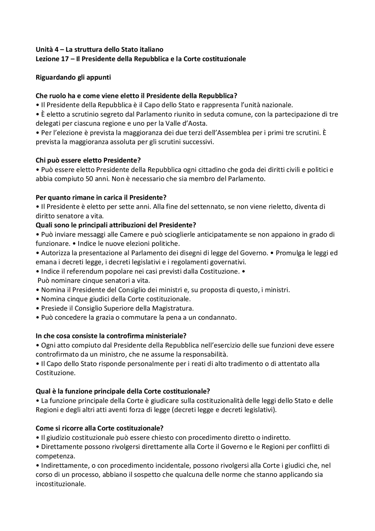 Corte Costituzionale Docsity