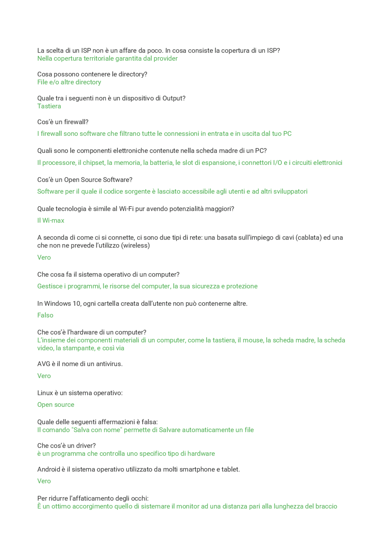 Modulo 1 Eipass Certificazione Informatica Docsity