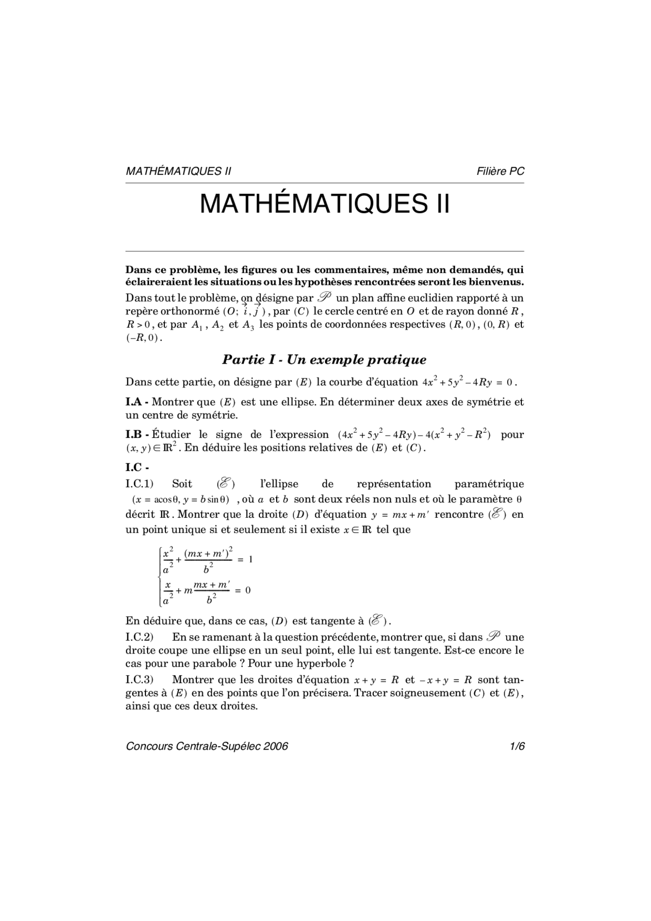 Mathematiques Un Exemple Pratique Examens Mathématiques Docsity