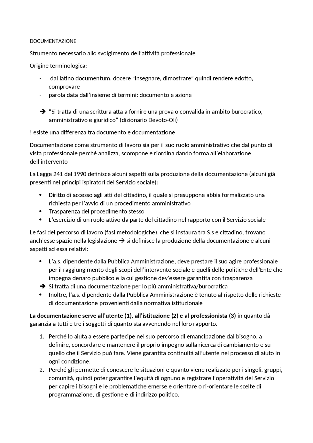 Strumenti Del Servizio Sociale Docsity