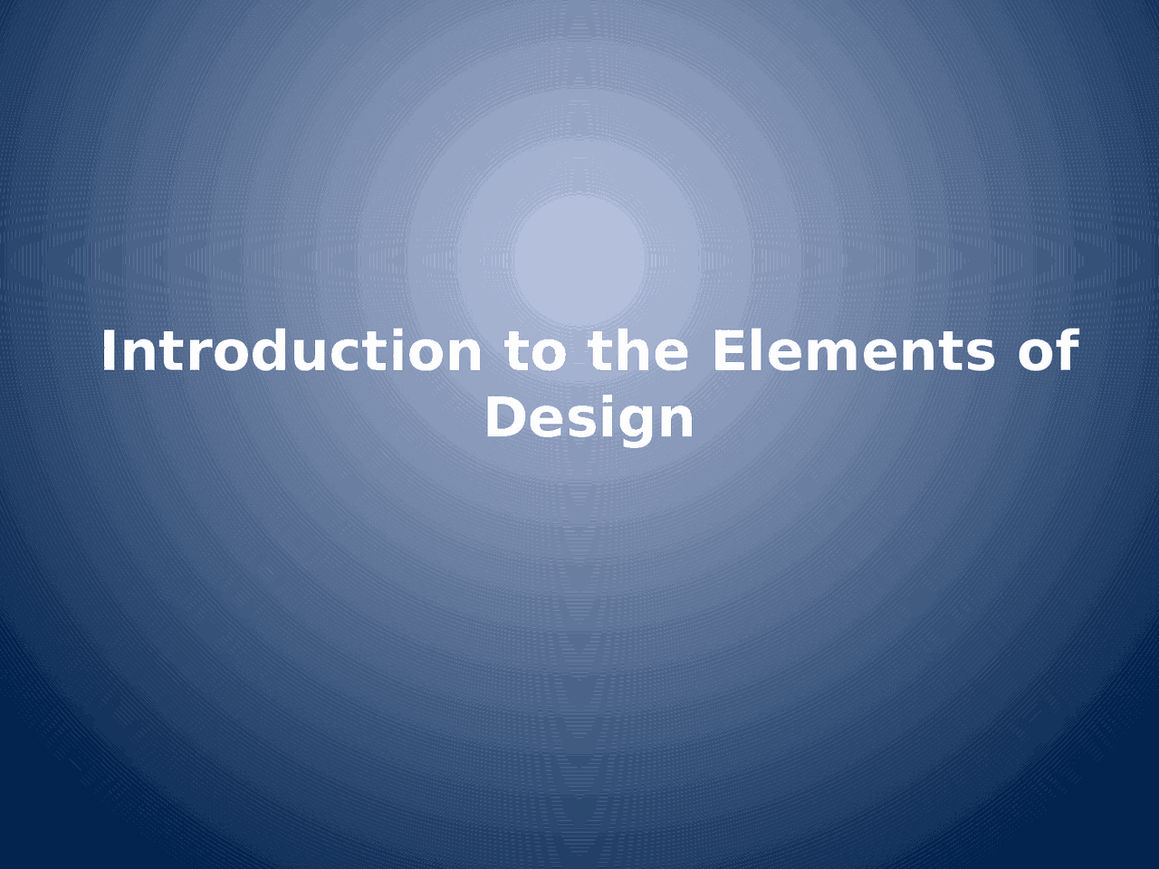 Lecture On Elements Of Design Docsity