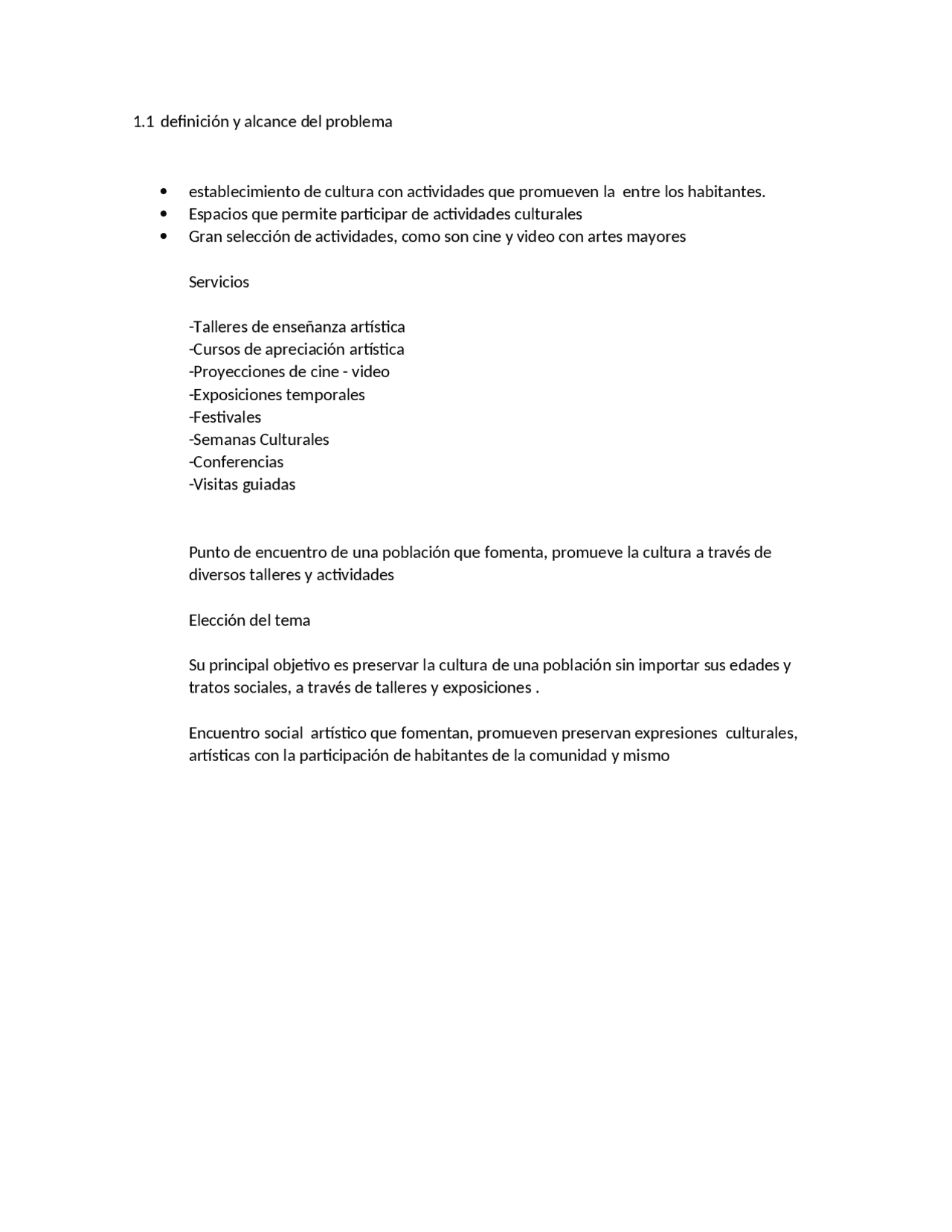 Definicion y alcance - Docsity