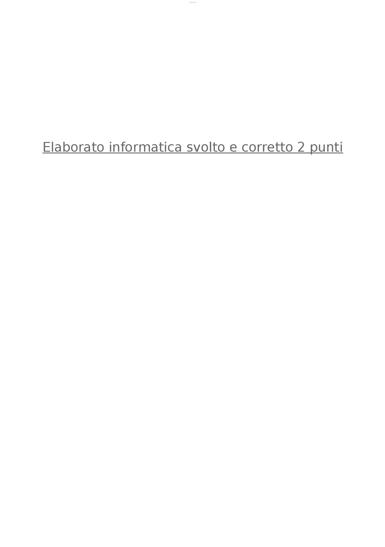 Elaborato Di Informatica Mercatorum Ingegneria Gestionale Docsity