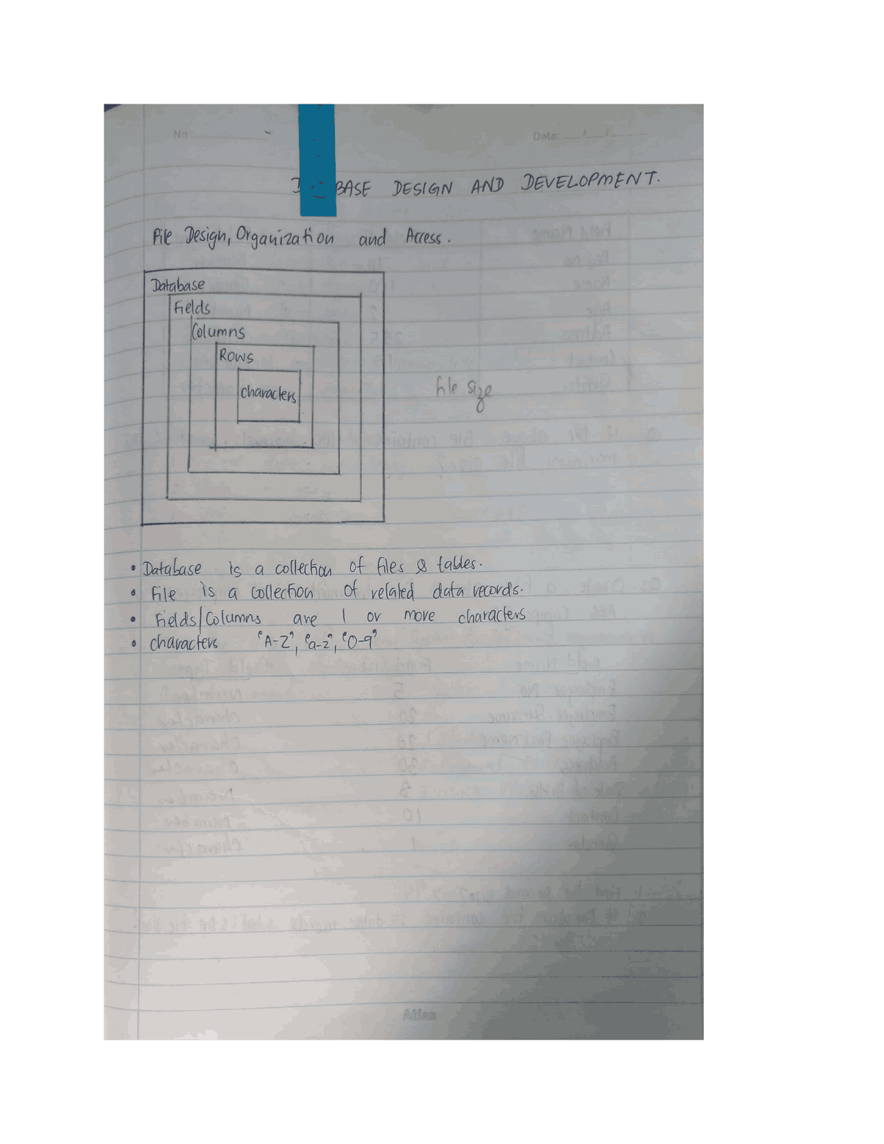 Database Short Notes Docsity