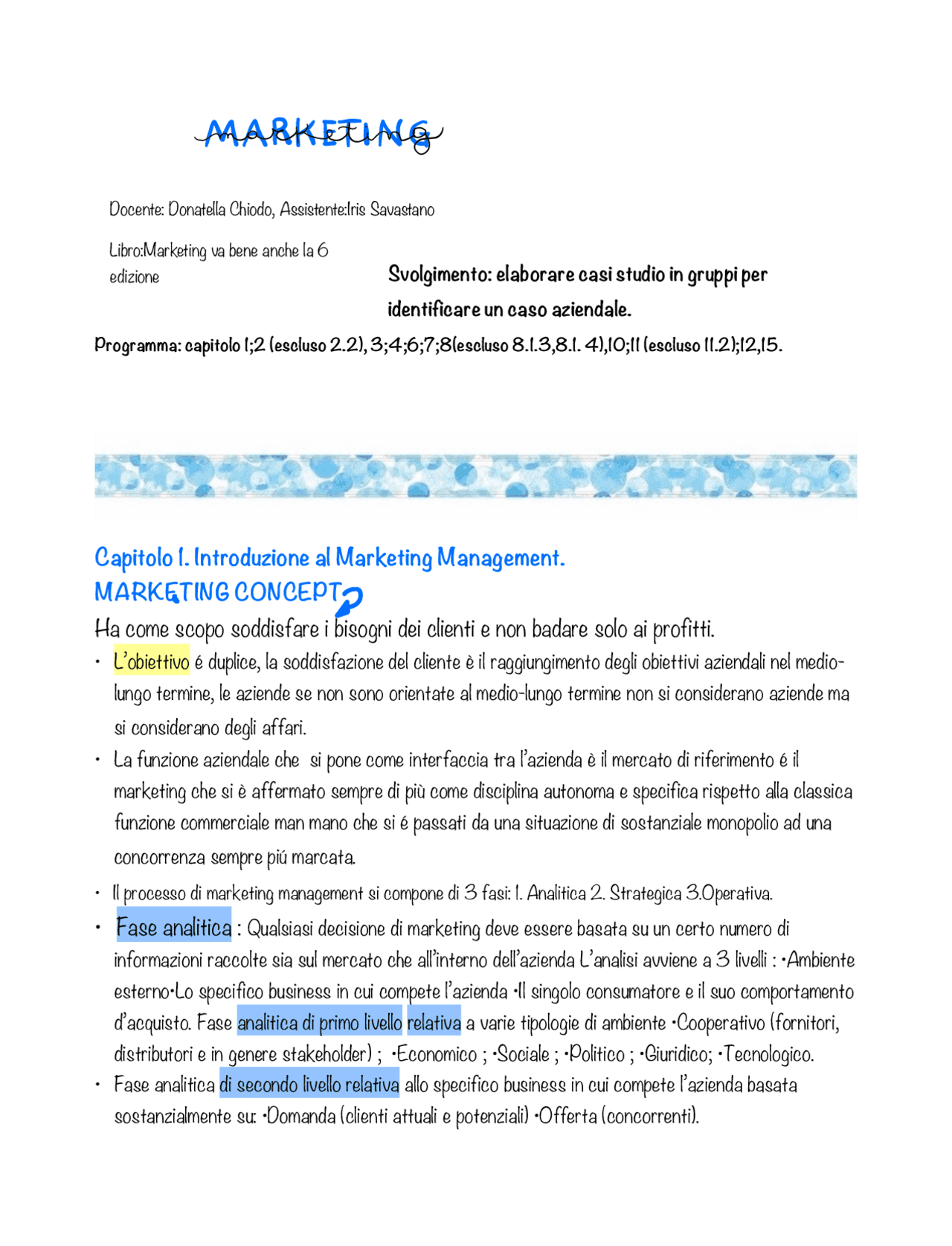 Dispense Dellesame Di Marketing Docsity