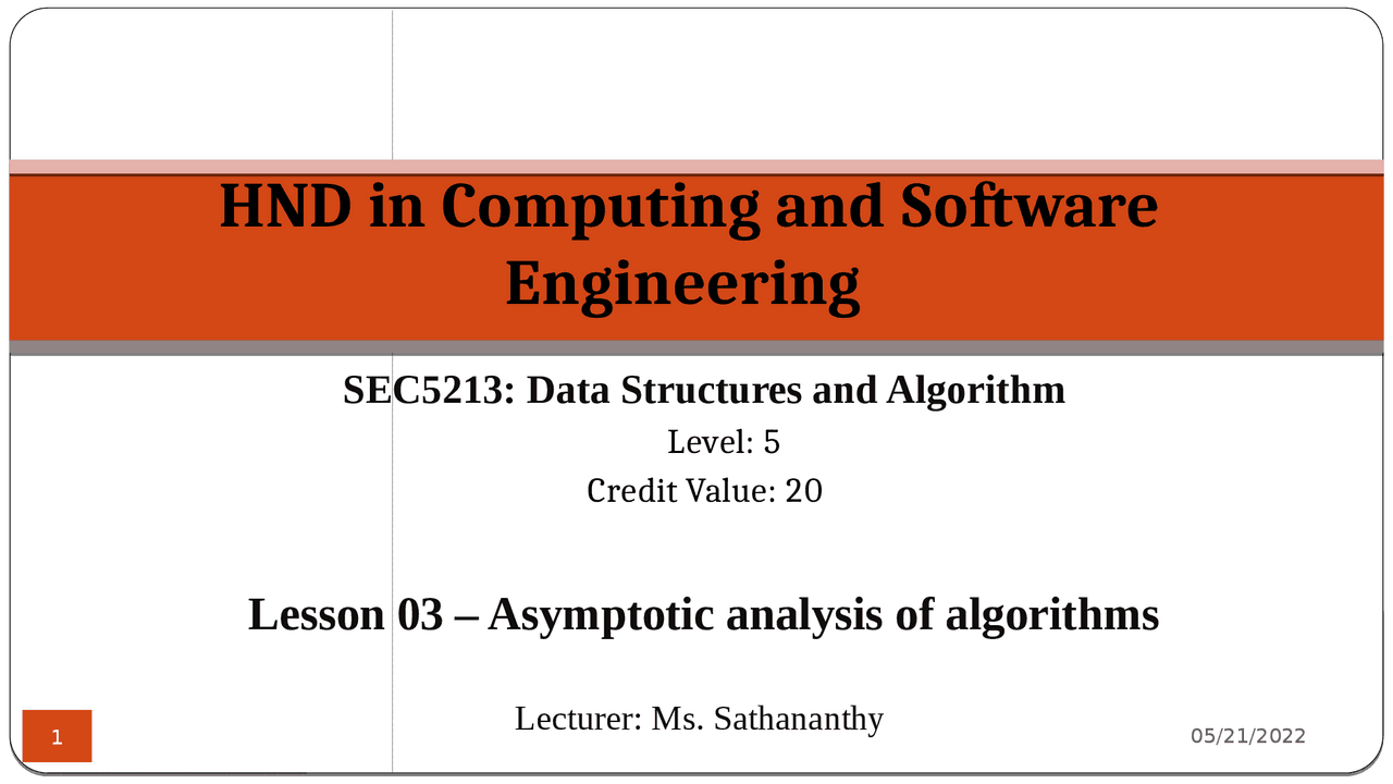 Data Structures And Algorithm Docsity