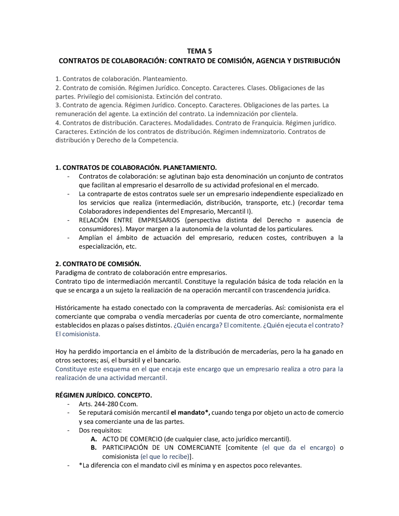 Tema 5 Apuntes Derecho Mercantil Ii Docsity