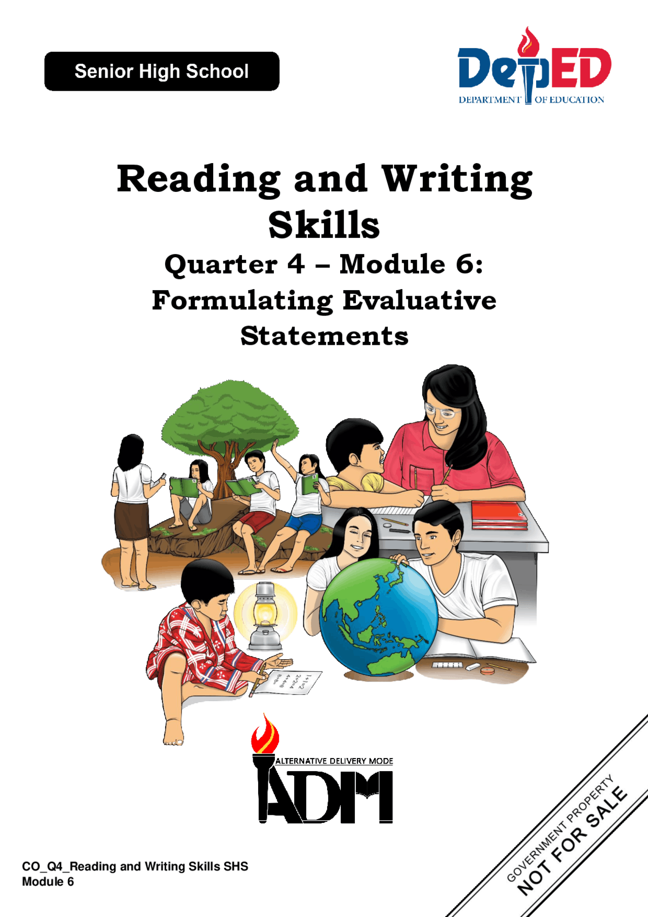 Reading And Writing Skills Quarter 4 Module 6 Summaries English Docsity