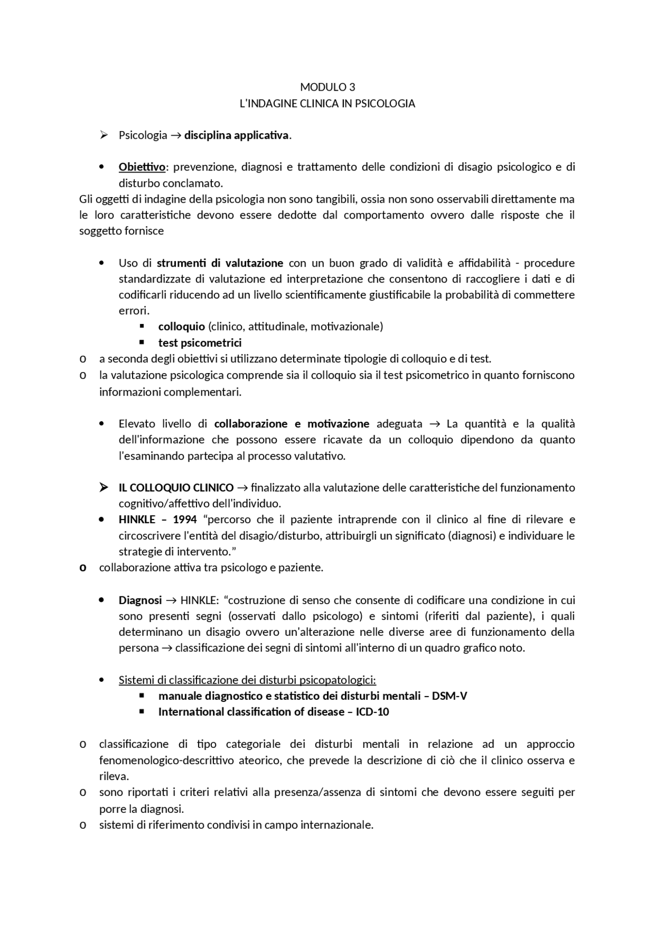 Riassunti Moduli Psicologia Generale Docsity