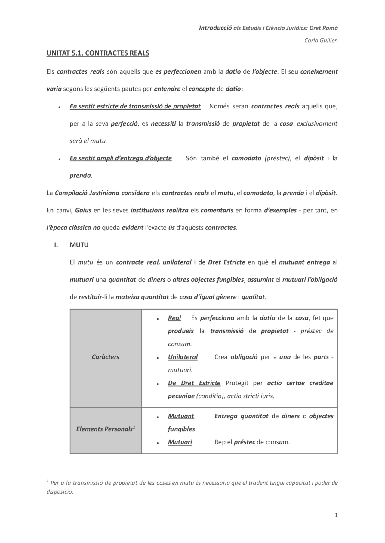 Contratos reales U5 pdf - Docsity