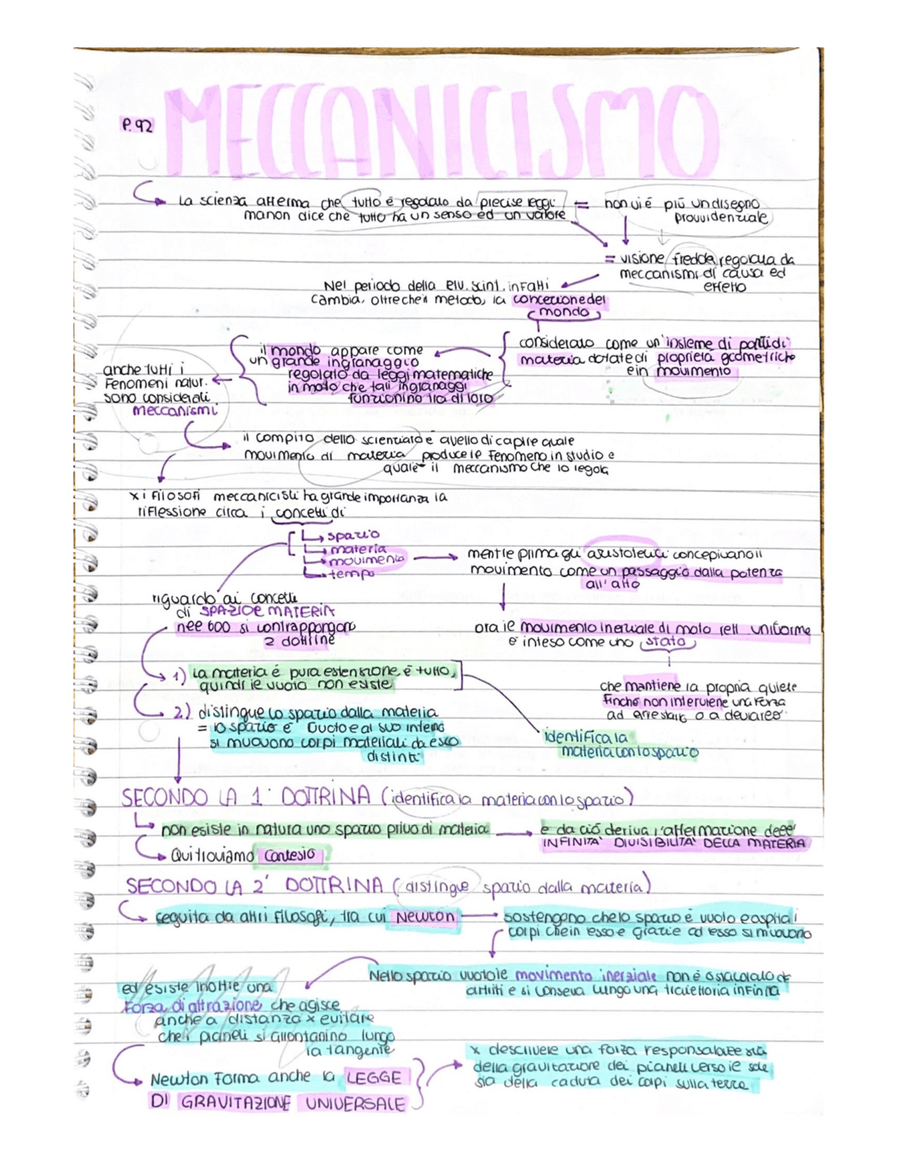 Meccanicismo appunti - Docsity