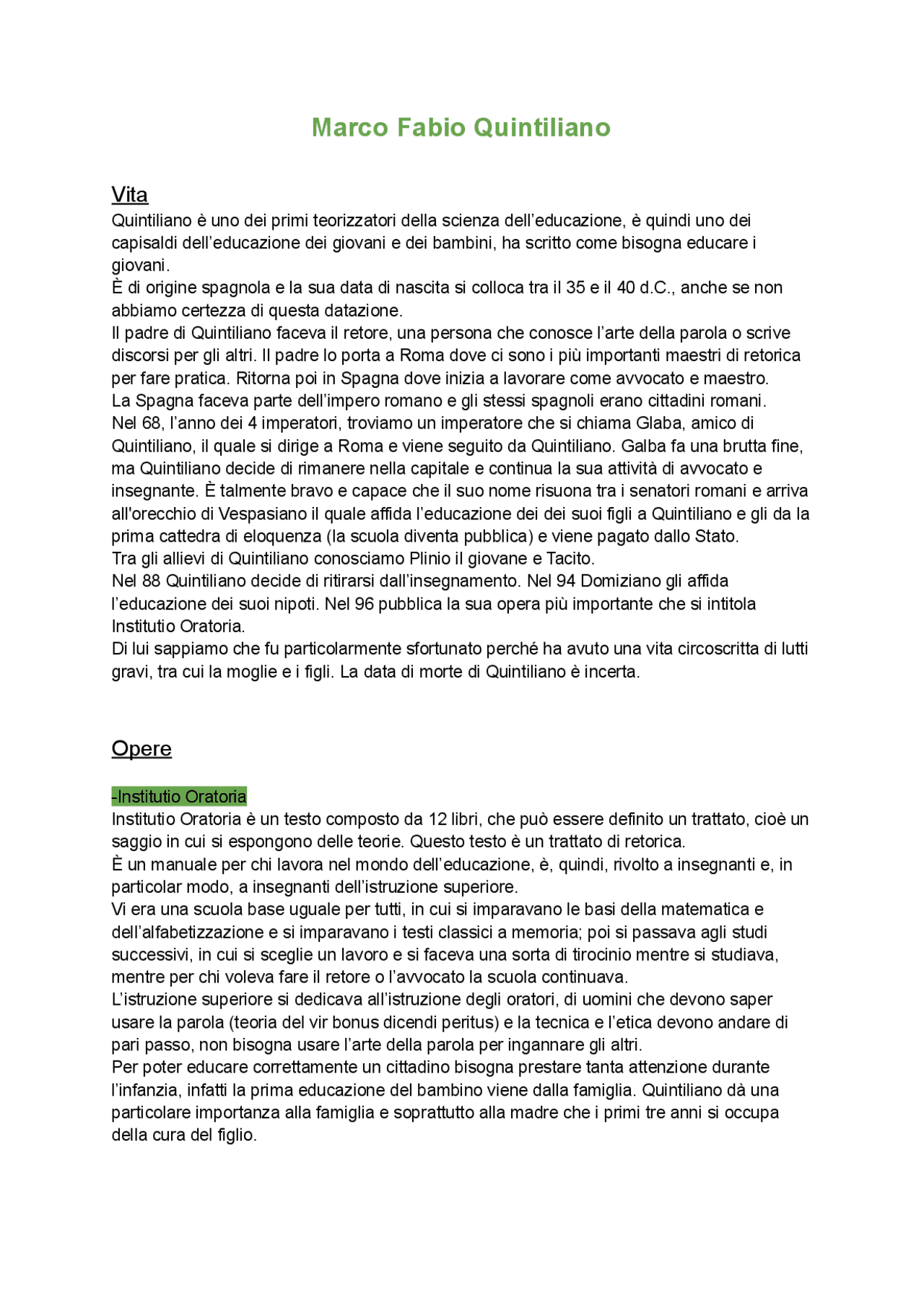 Opere E Vita Di Importanti Autori Latini Docsity