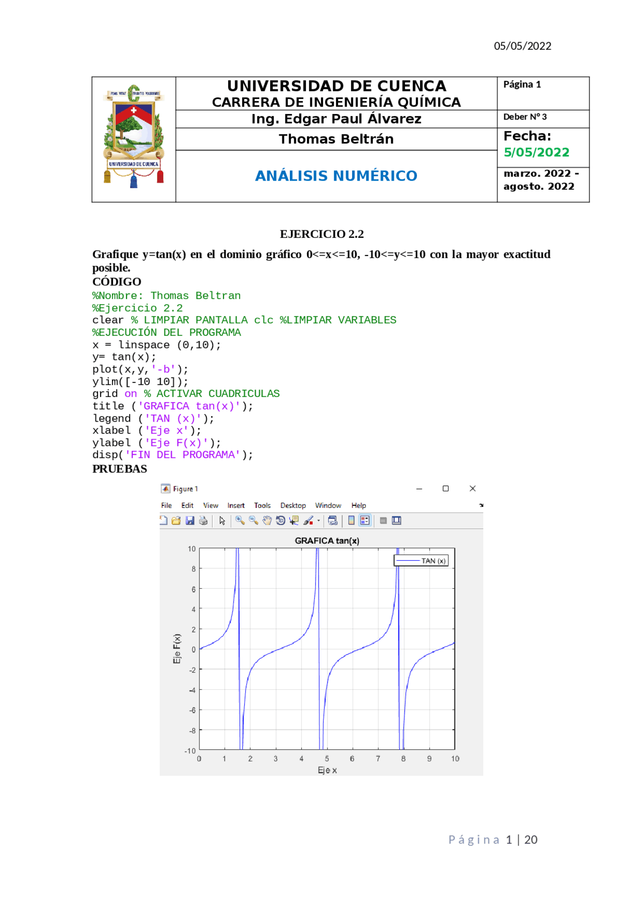 Programas Matlab Analisis Numerico Cap 7 4 2 Ejercicios De Métodos