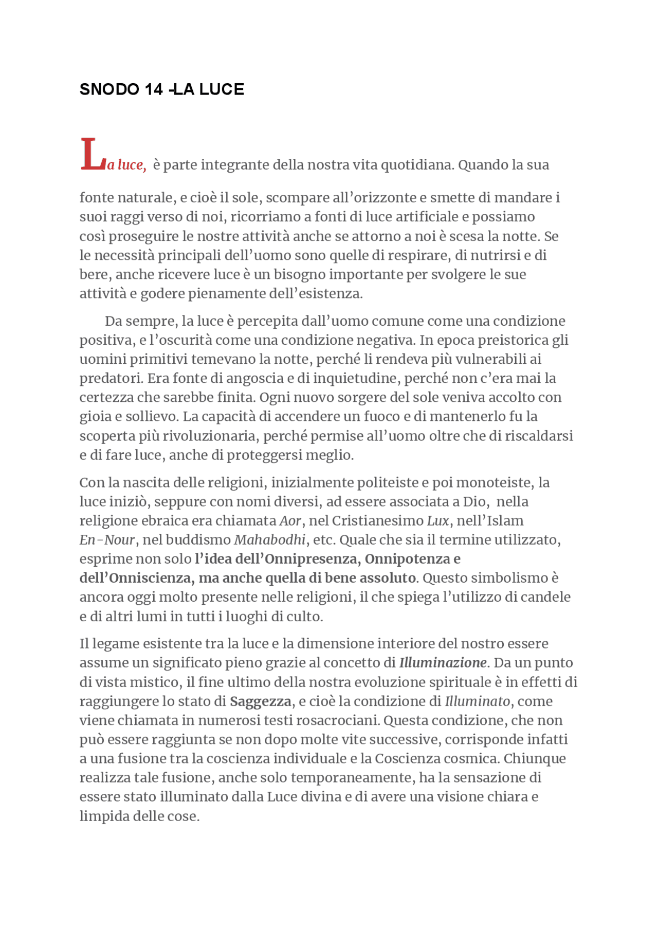 Tesina Di Maturita Sulla Luce Docsity
