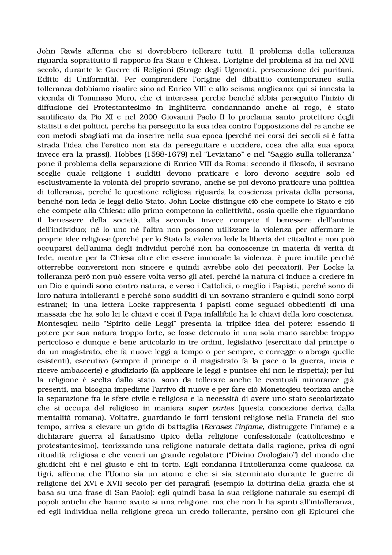 Appunti Di Lezione Storia Del Cristianesimo Docsity