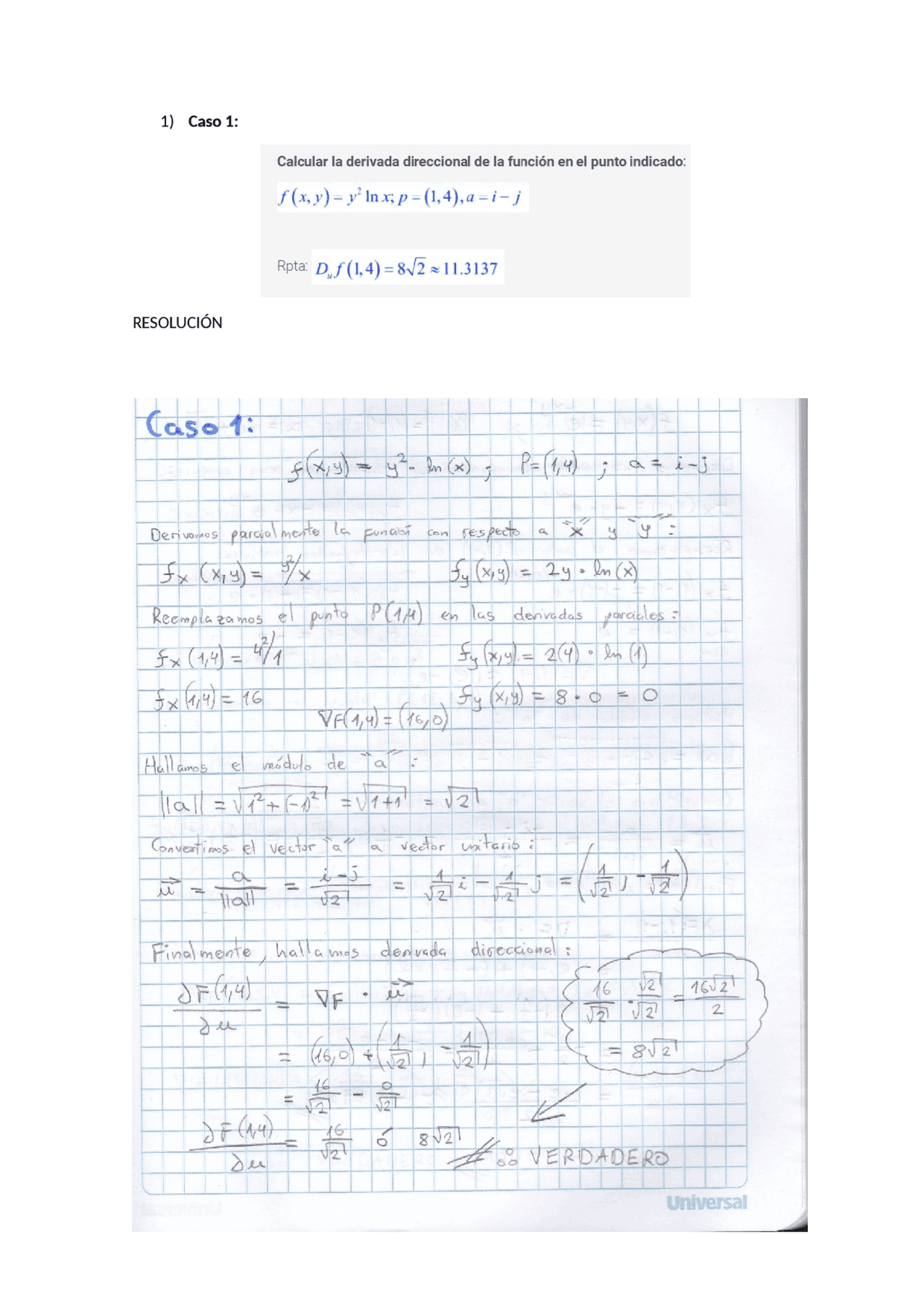 Practica Calificada Unidad I Exámenes De Matemáticas Docsity