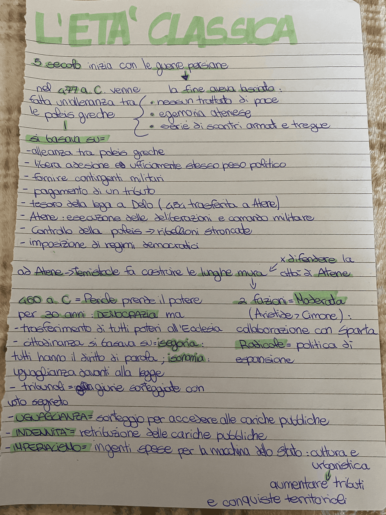 TEORIA DELL’ETÀ CLASSICA | Appunti di Storia | Docsity