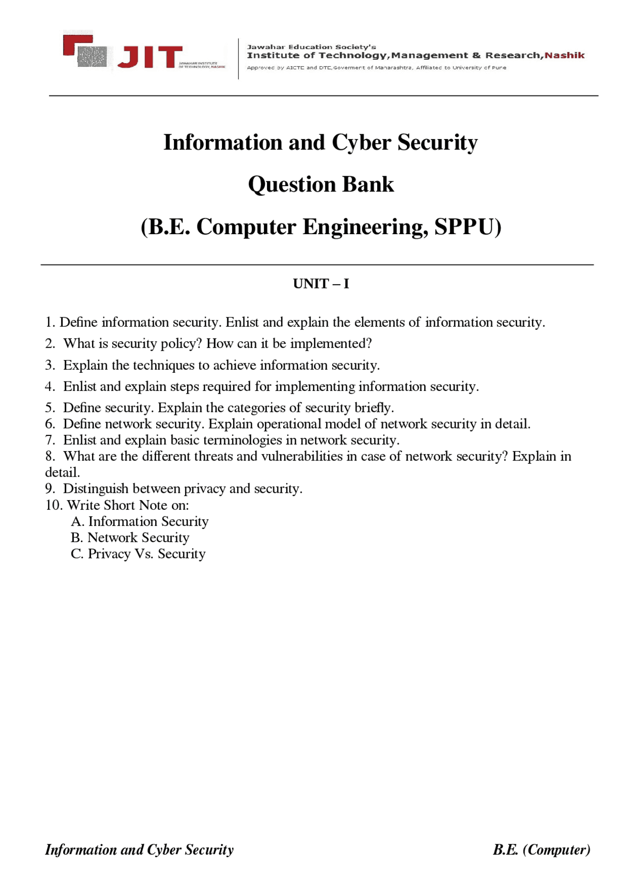 I Want Mini Project On Cyber Security With Report And Source Code Docsity