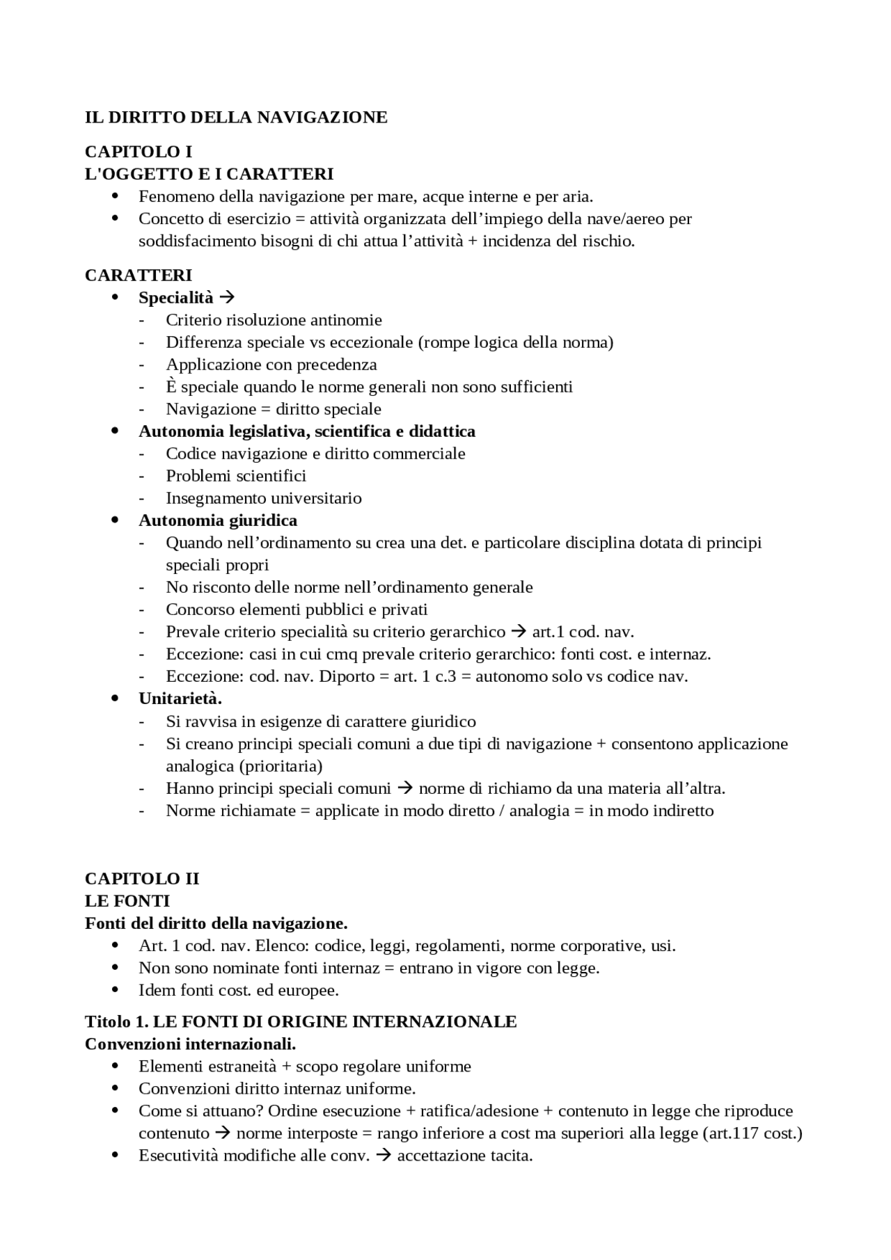 Diritto Della Navigazione Docsity