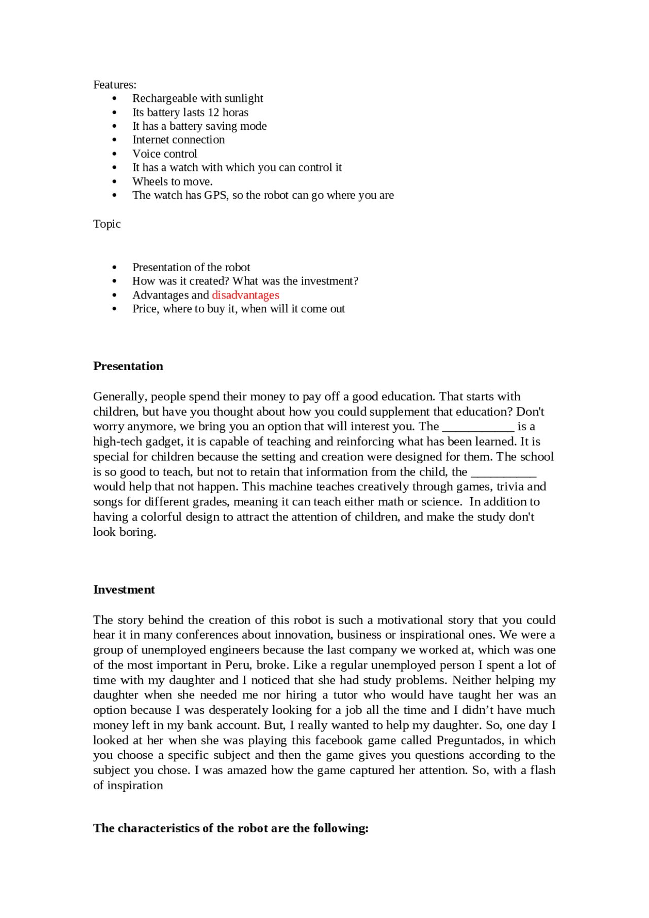 Icpna Project I12-Autonomous learning project-ALP | Exámenes selectividad de Inglés | Docsity