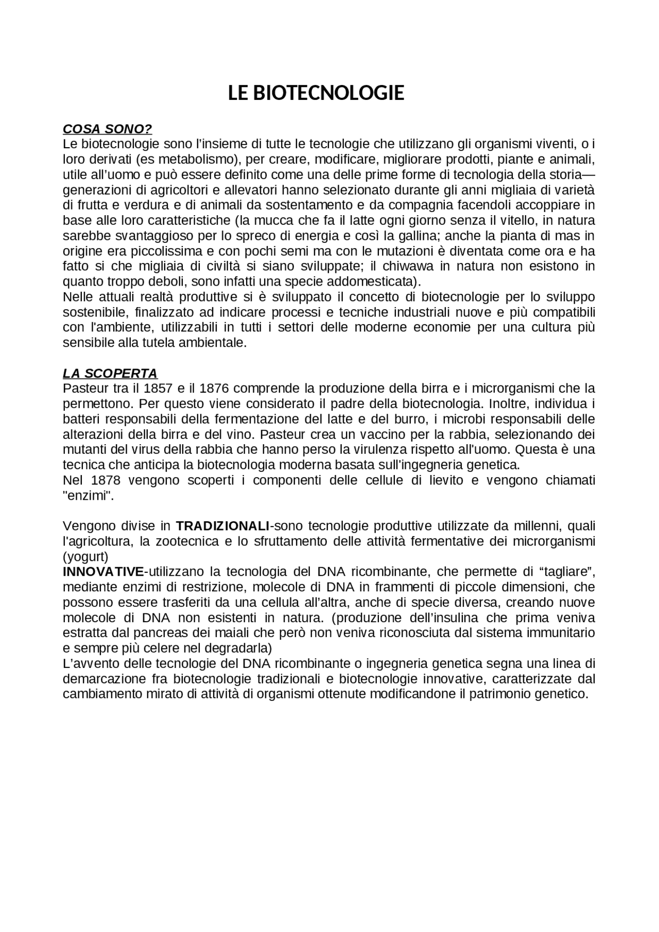 Le Biotecnologie E I Problemi Etici Docsity