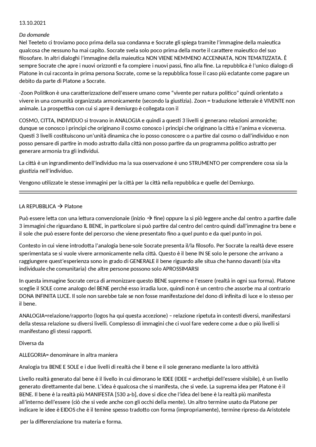 Filosofia Appunti E Sintesi Docsity