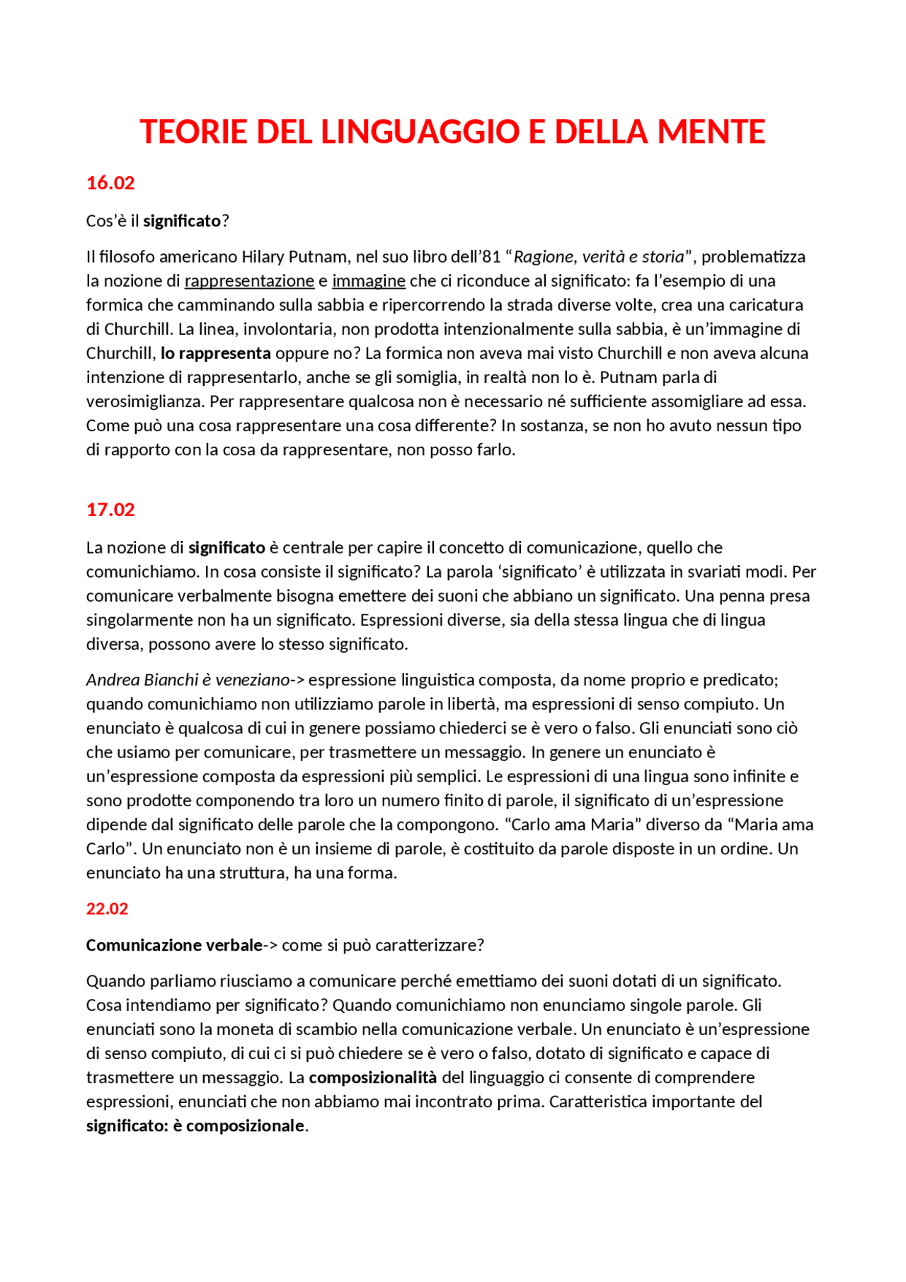 Riassunto Spiegazione Docsity