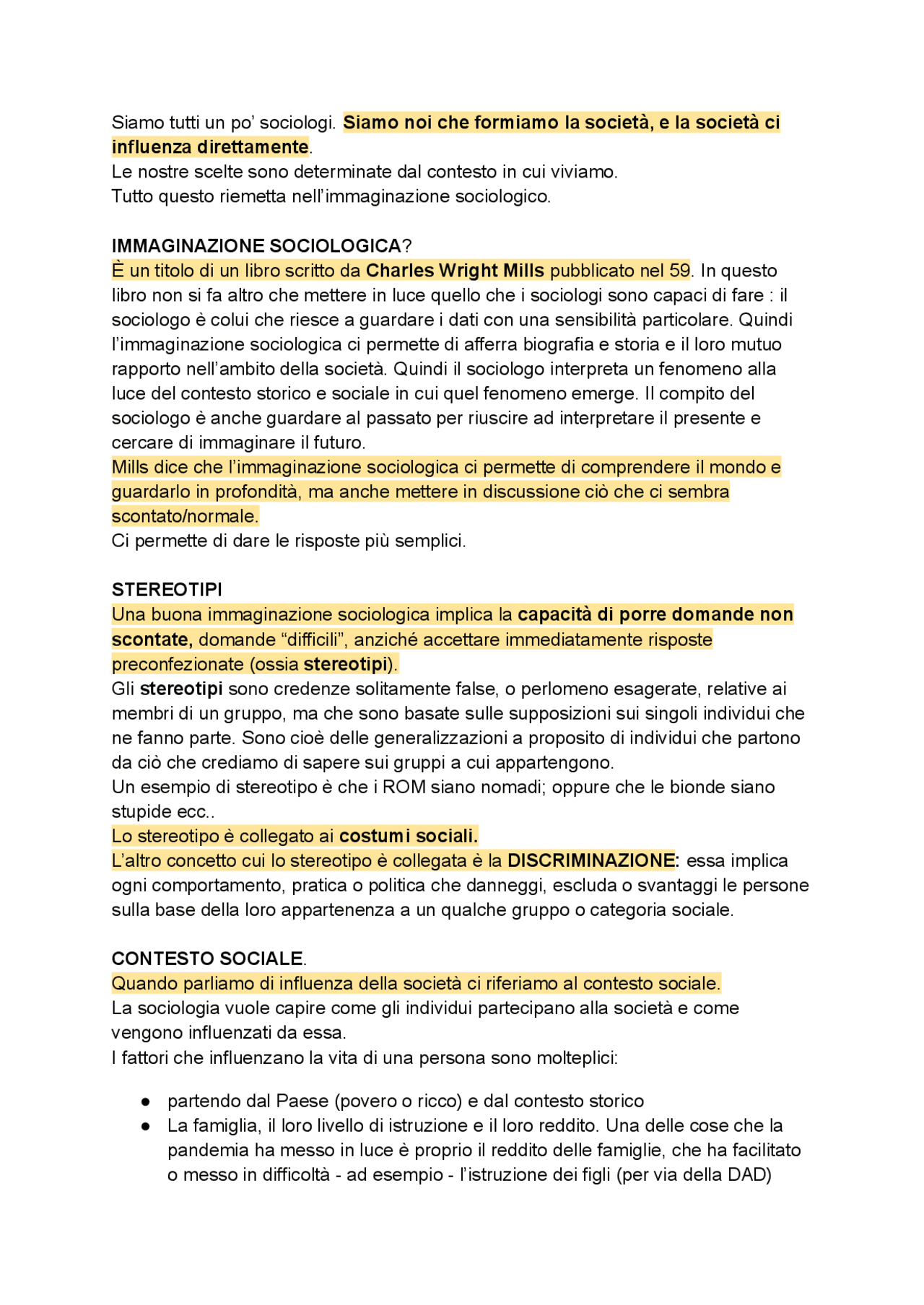 Sistemi Sociali Comparati Docsity