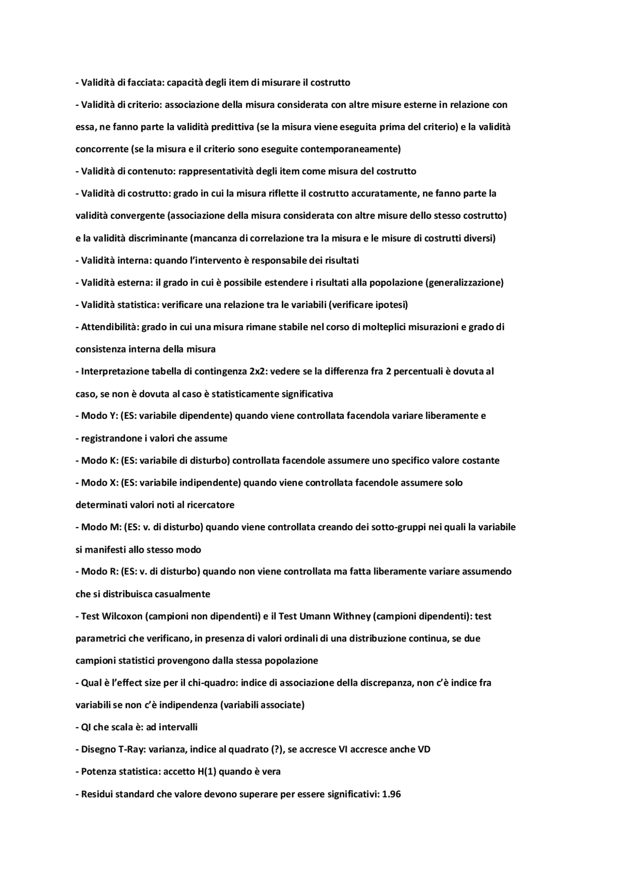 Domande Desame Tecniche E Analisi Dei Dati Docsity