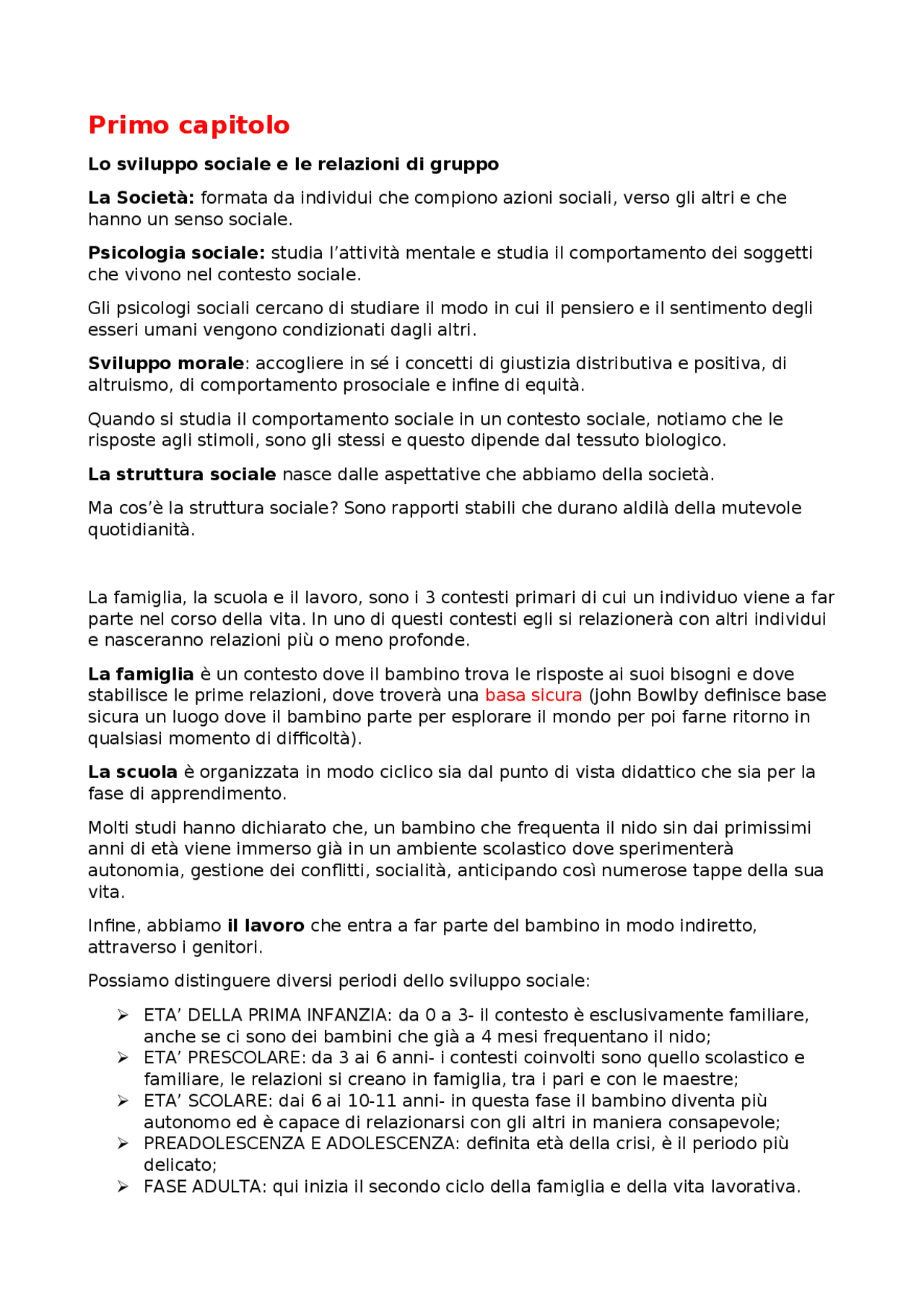Tfa Sostegno Riassunto Sintesi Del Corso Di Tfa Sostegno Docsity