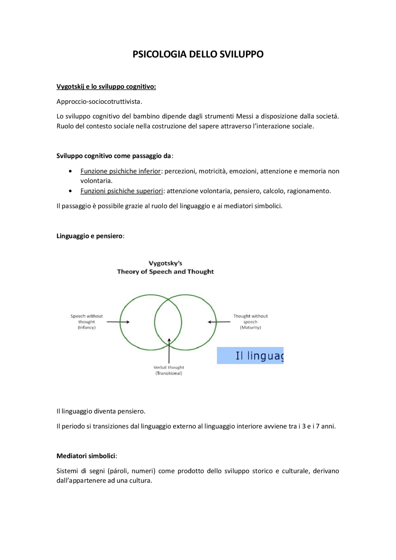 Slides Psicologia Dello Sviluppo Docsity