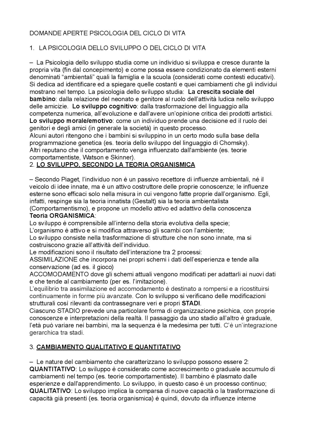 Domande Aperte Svolte Docsity