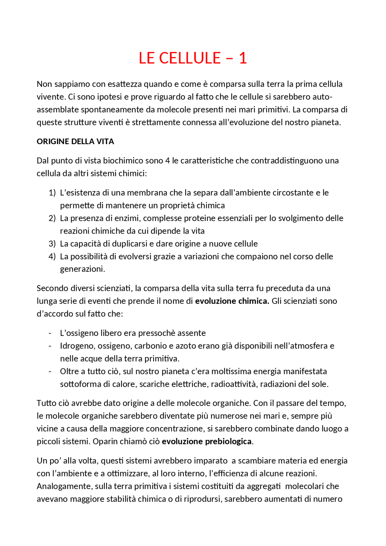 Le Cellule Procariote Ed Eucariote Docsity