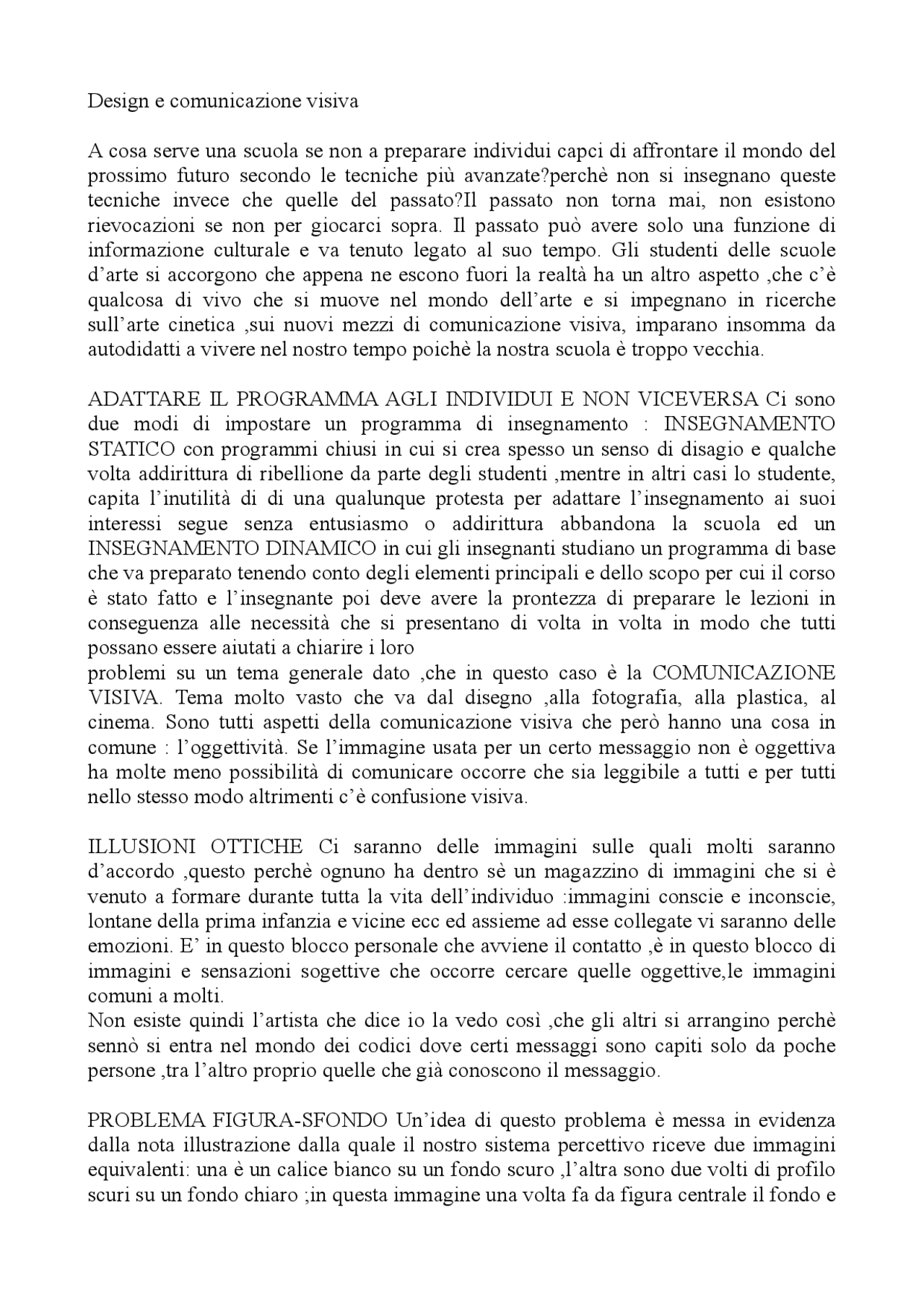 Design E Comunicazione Visiva Docsity