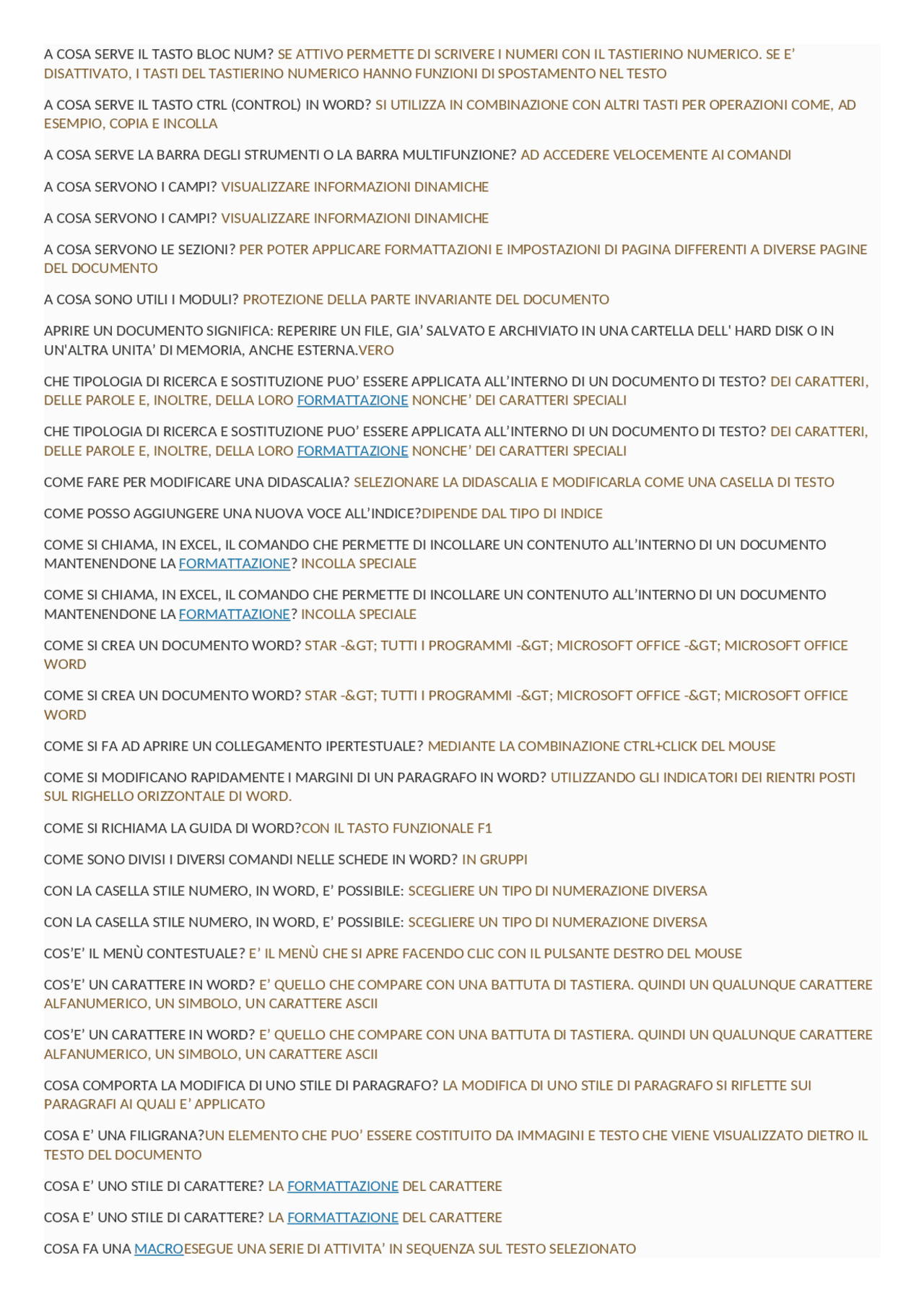 Modulo 5 eirsaf full domande - Docsity