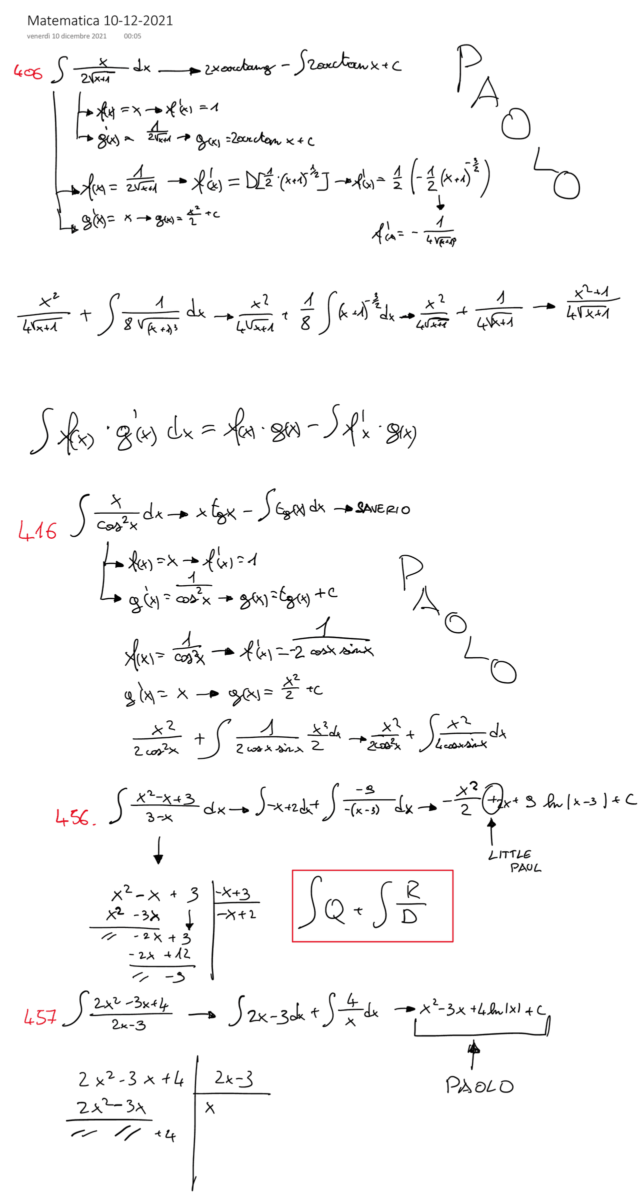 Calcolo Di Integrali Docsity