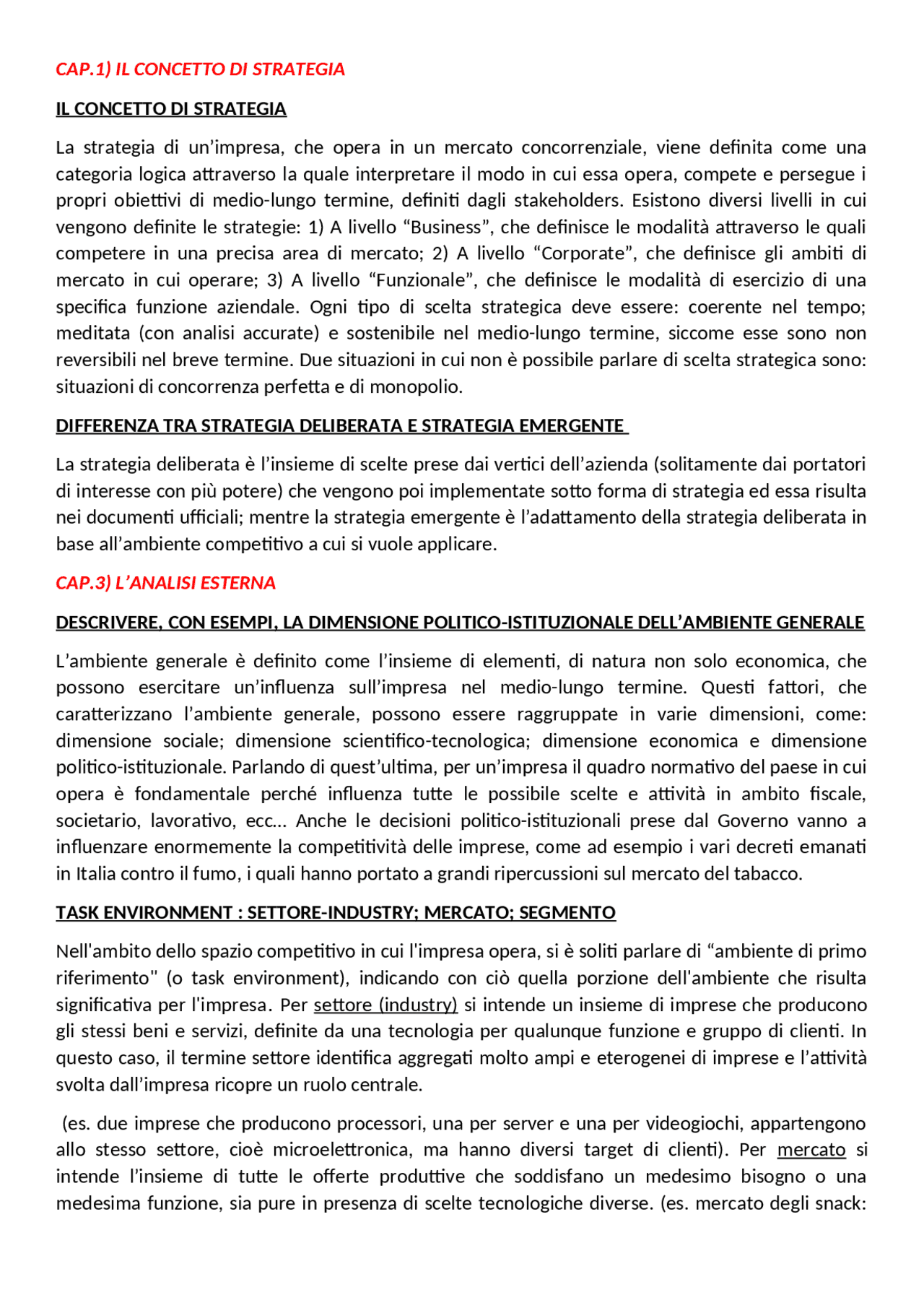 Domande Per Esame Management Docsity