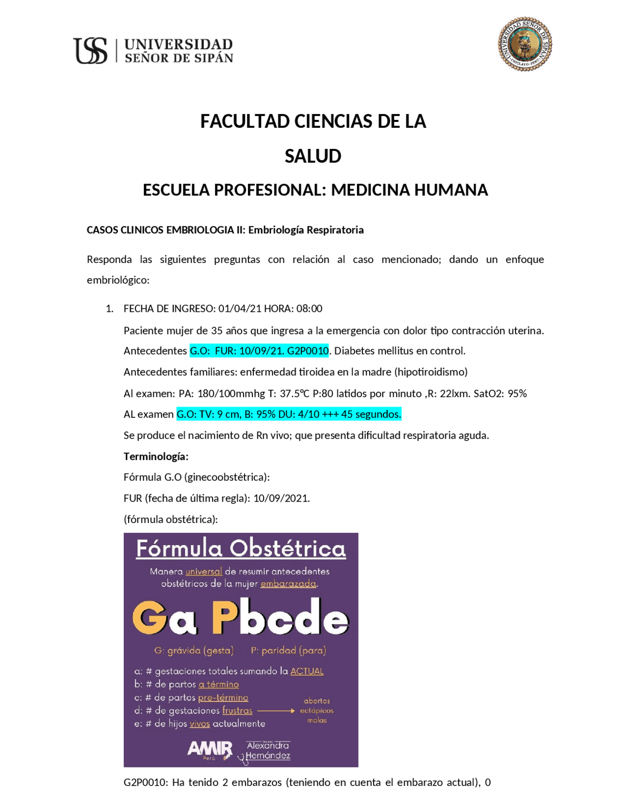 Caso Clínico 1 Fisiología Apuntes De Fisiología Docsity