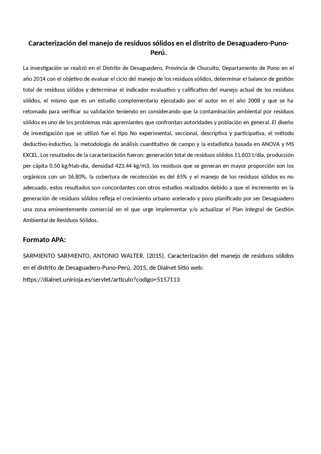 Residuos E Individuo Resúmenes De Ecología Y Medio Ambiente Docsity