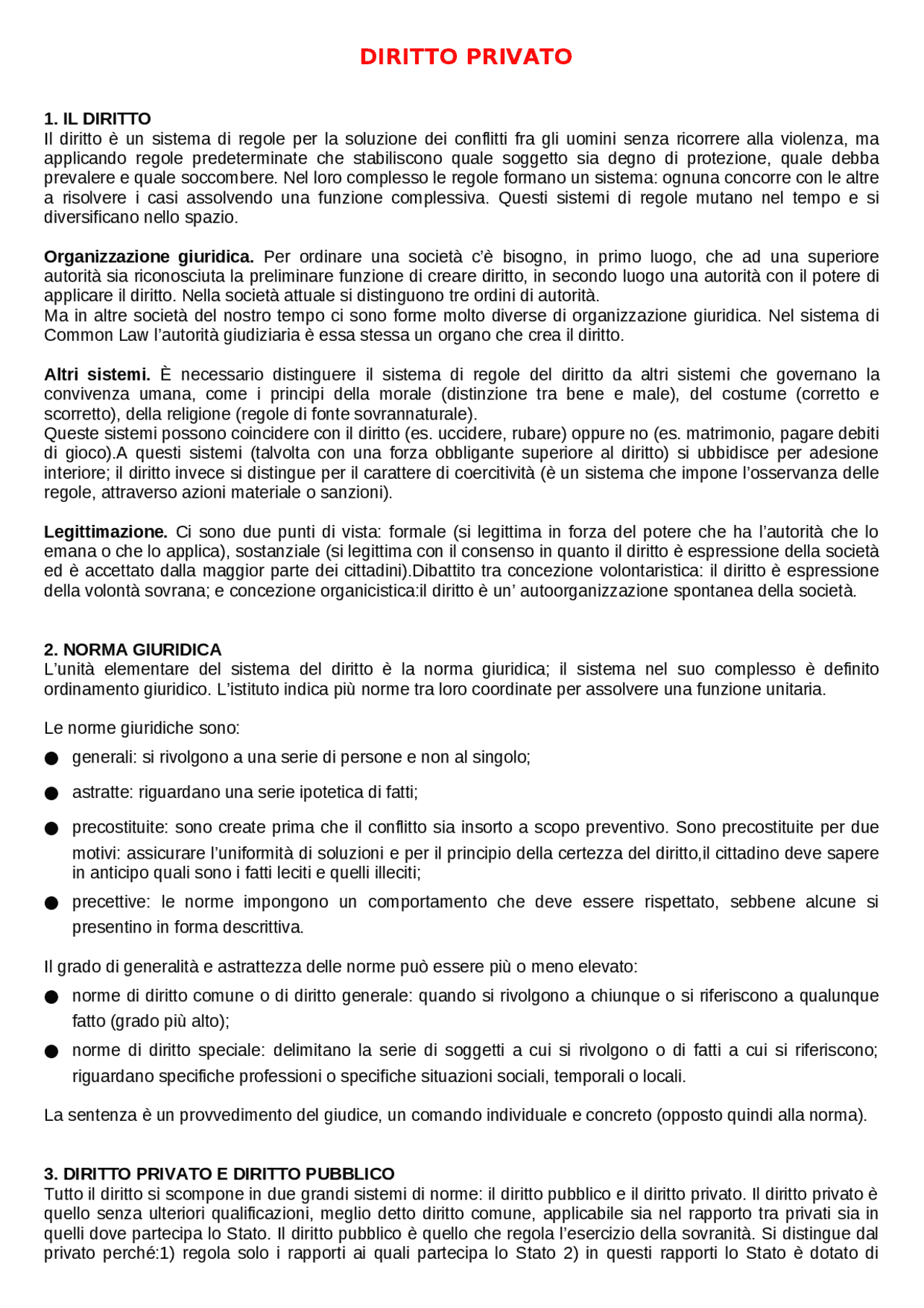 Dispense Diritto Privato E Commerciale Docsity