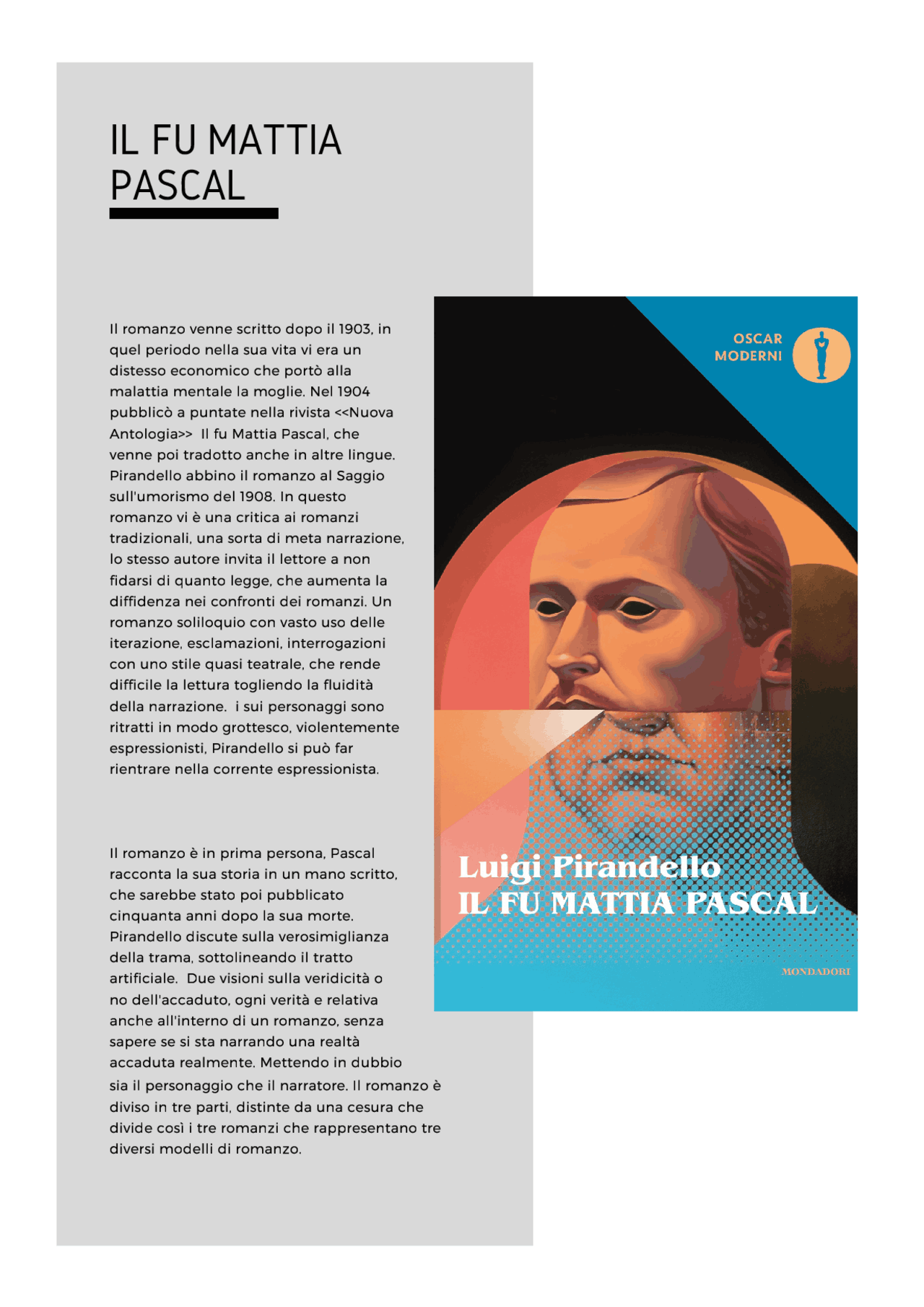 Il Fu Mattia Pascal Riassunto Docsity