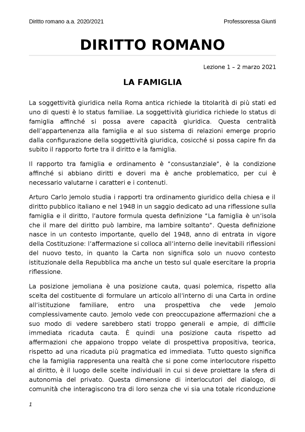 Appunti Di Diritto Romano Docsity